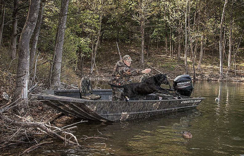 New Crestliner Retriever Jon Deluxe Hunt/Utility Tiller Boats For Sale ...