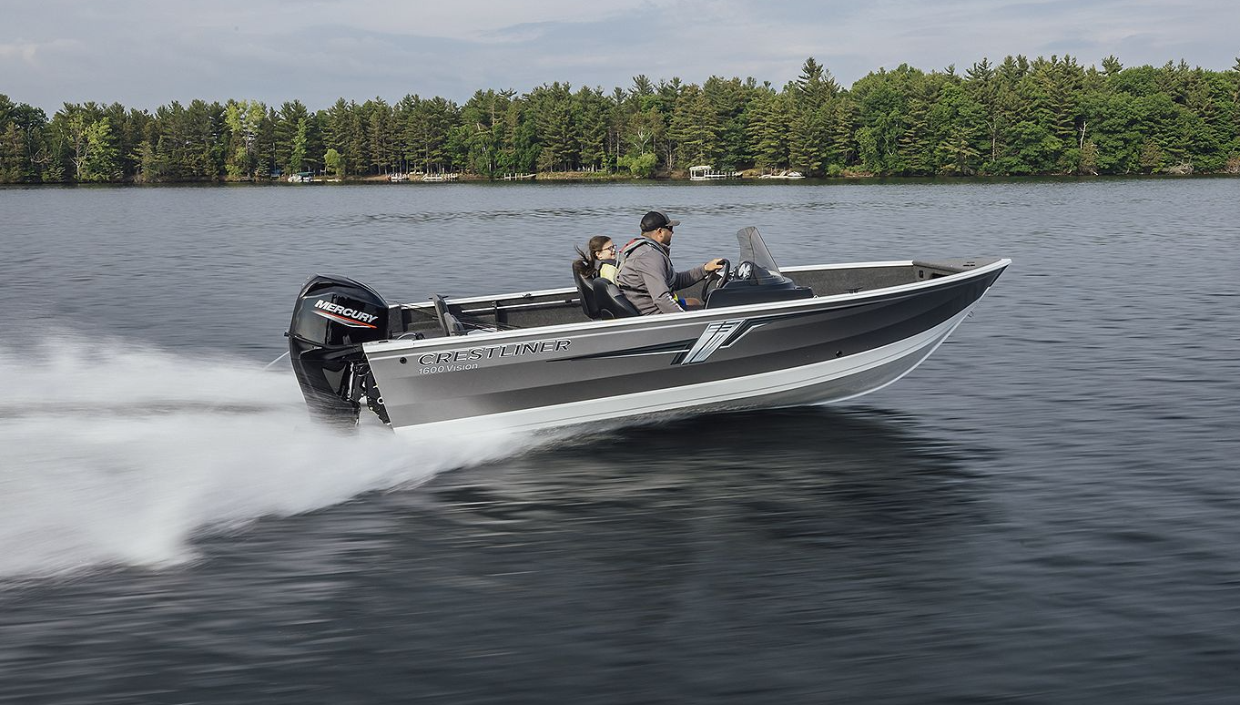 Used Crestliner Vision Fish & Sport Deep-V Hull Boats For Sale Near ...